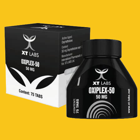 OXIPLEX-50 OXYMETALONA 60 TAB 50 MG XT LABS – SDMsuplementos.com